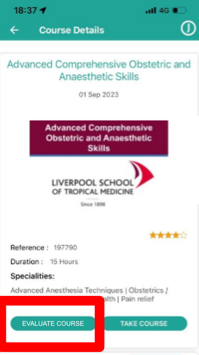 How to complete a course on the Mobile APP – WCEA Support