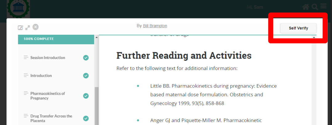 How to complete a course on the CPD Website – WCEA Support